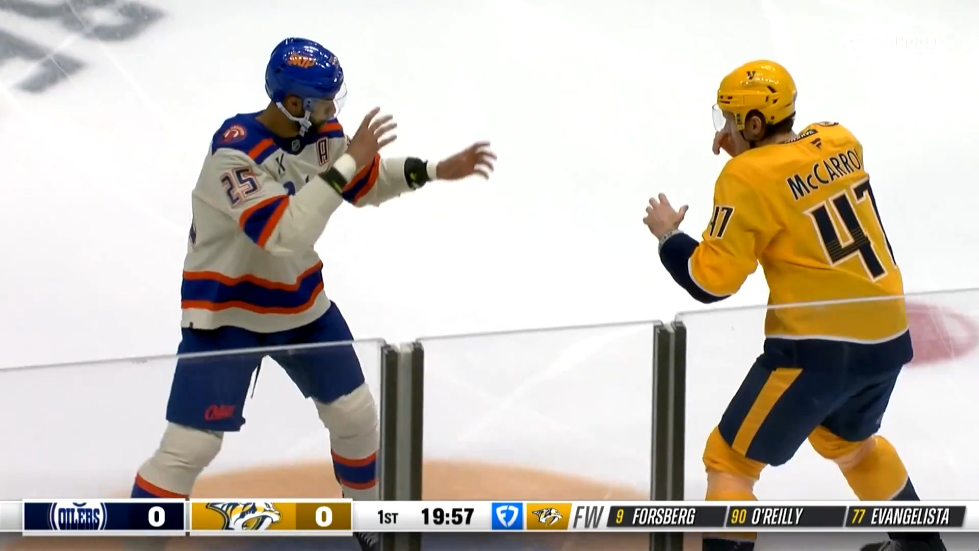 McCarron contre Nurse, dès le début du match