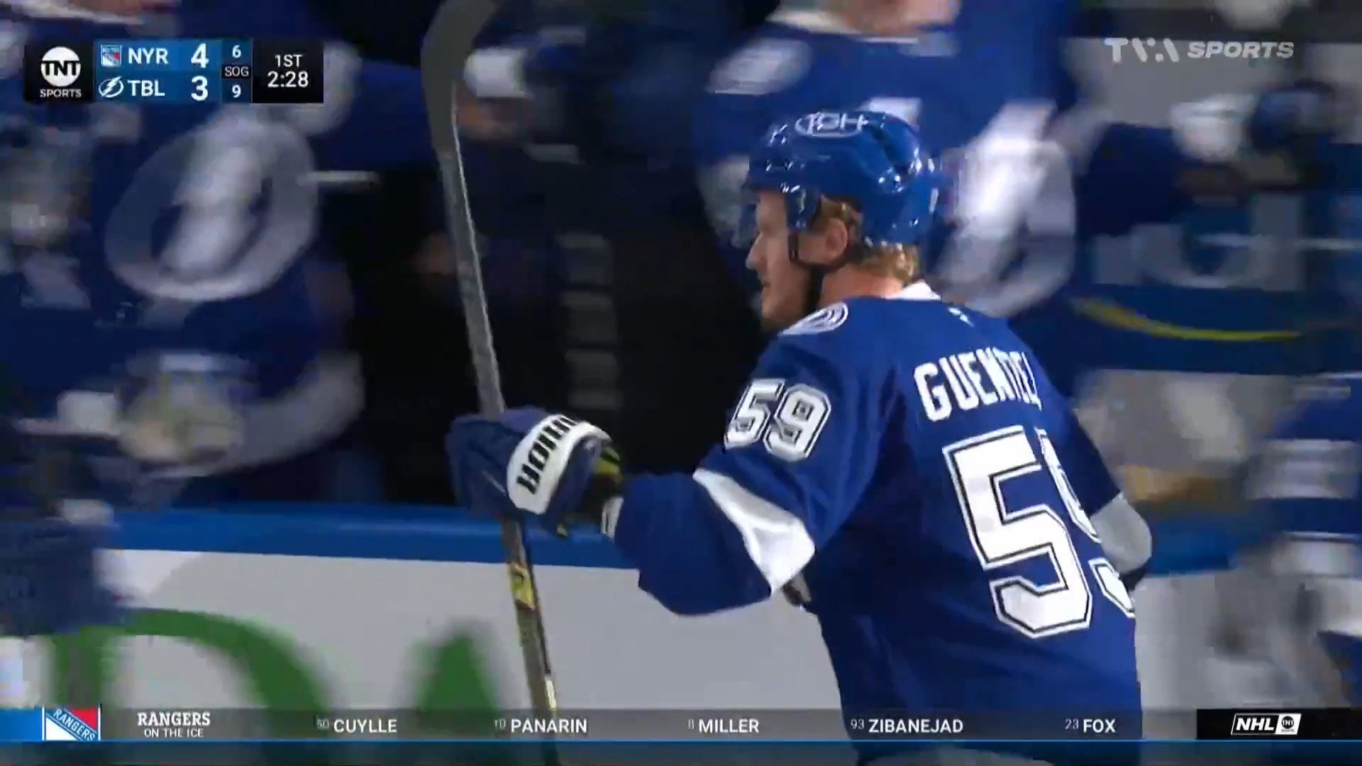 Une période de sept buts à Tampa!