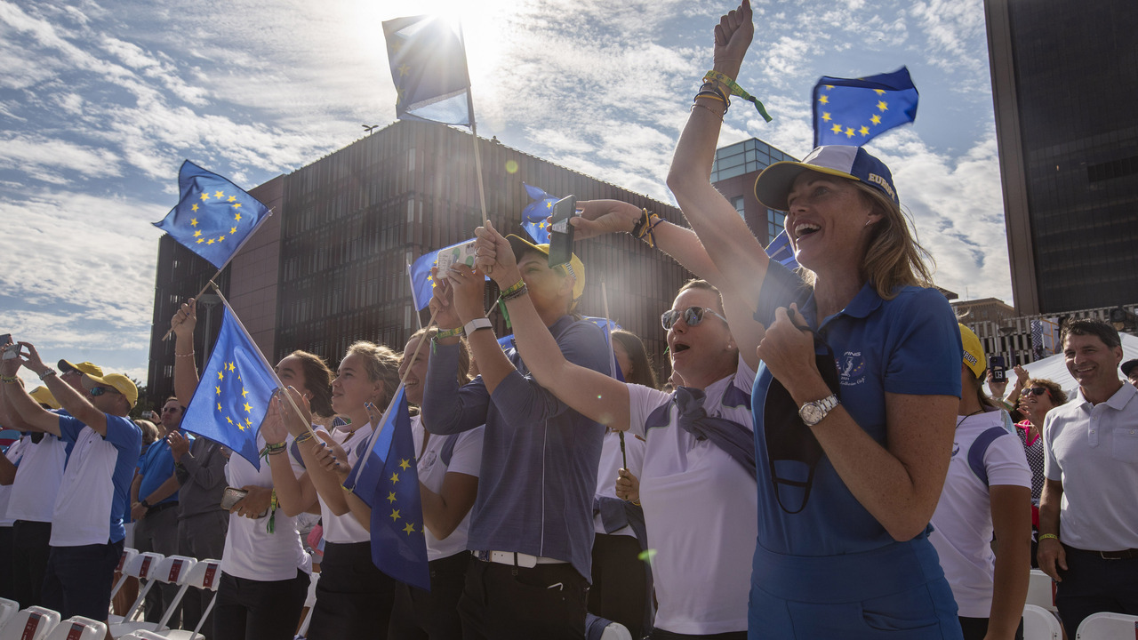 Fan Fest in Promenade Park kicks off the 2021 Solheim Cup | The Blade Video