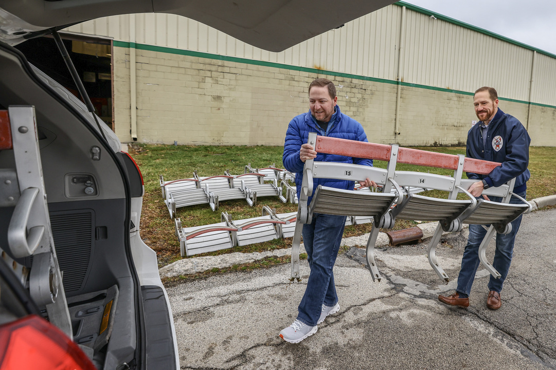 Jay Skeldon picks up seats from Ned Skeldon Stadium | The Blade Video