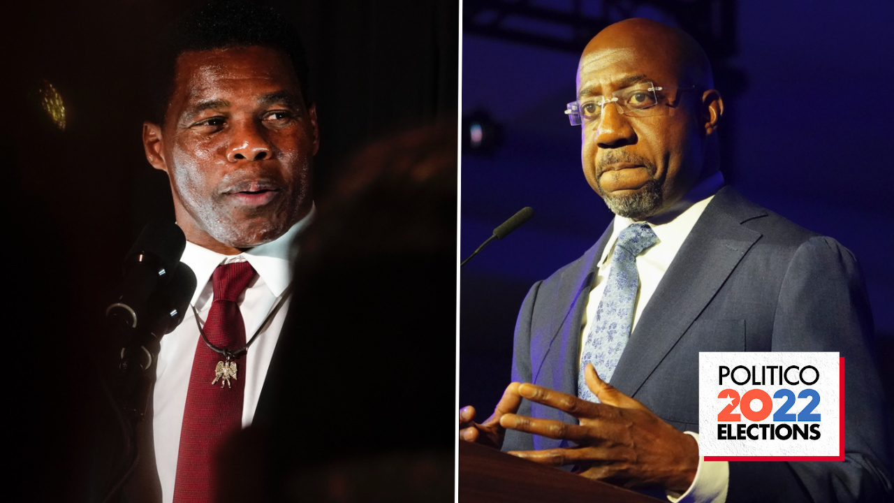 Walker, Warnock address supporters as Georgia Senate race heads to runoff - POLITICO