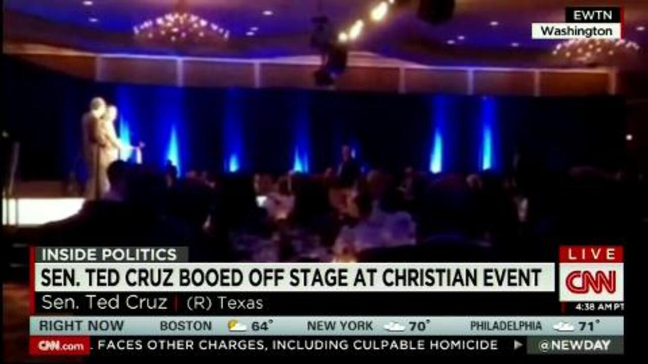 Ted Cruz booed, walks off stage - POLITICO