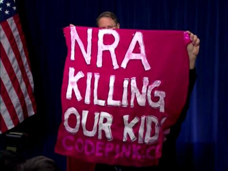 NRA CEO interrupted by Code Pink protesters - POLITICO