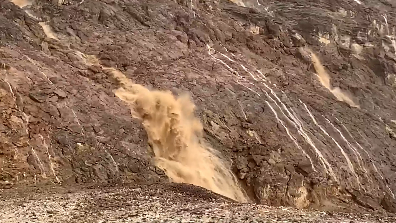 Waterfalls rush in Death Valley National Park due to recent rain - POLITICO