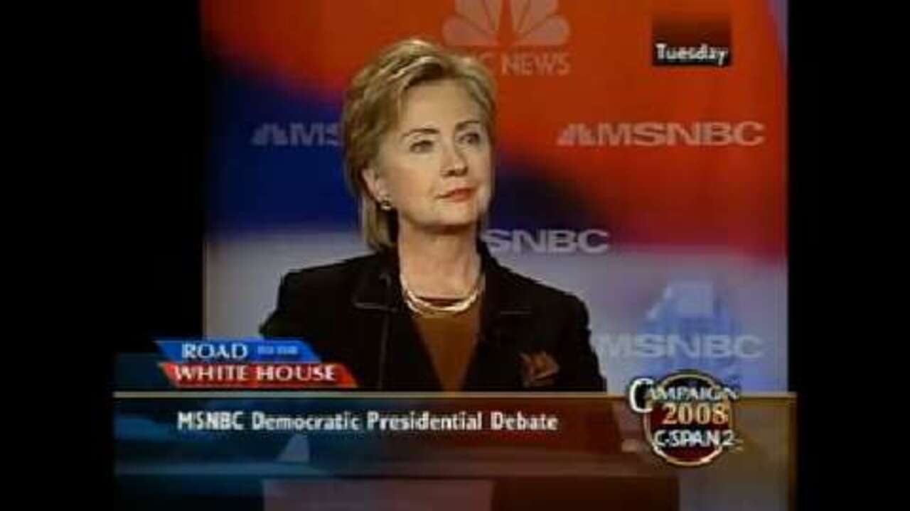 Hillary Clinton challenged on archives transparency in 2008 debate ...