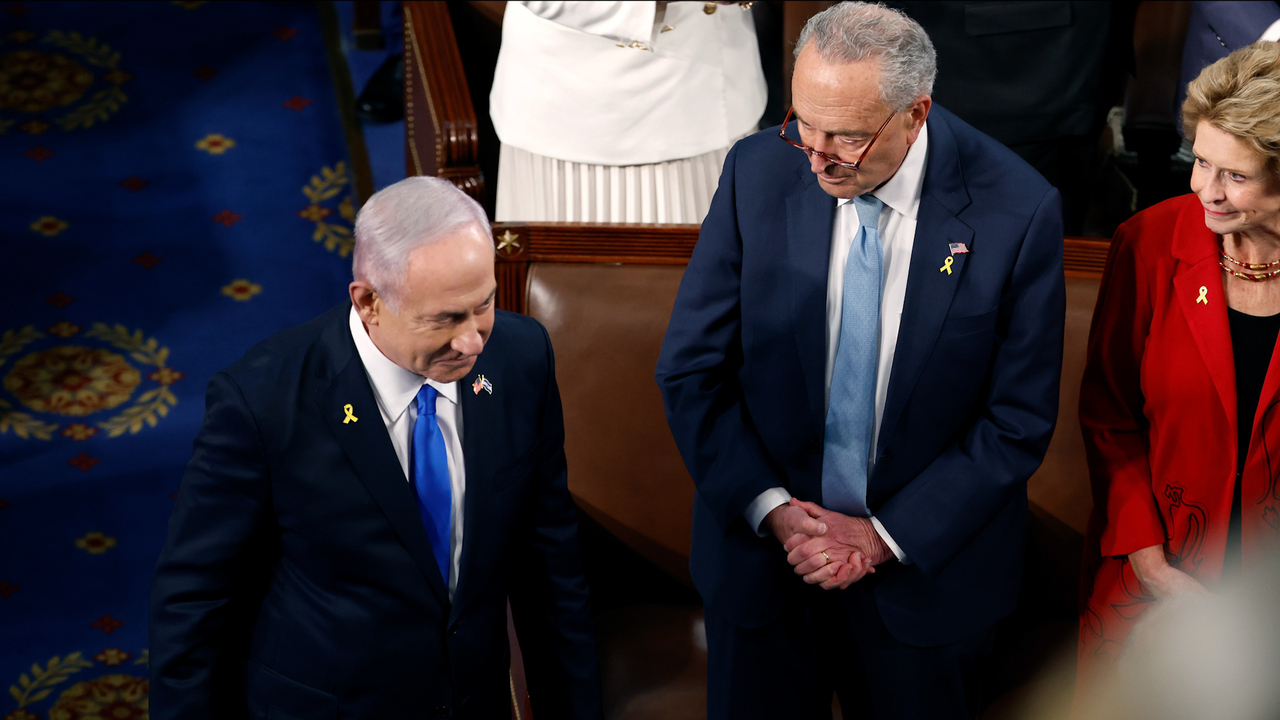 Watch: Schumer does not shake Netanyahu’s hand as he enters chamber ...