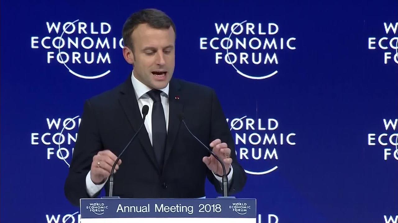 Emmanuel Macron cracks joke about climate change skeptic Donald Trump ...