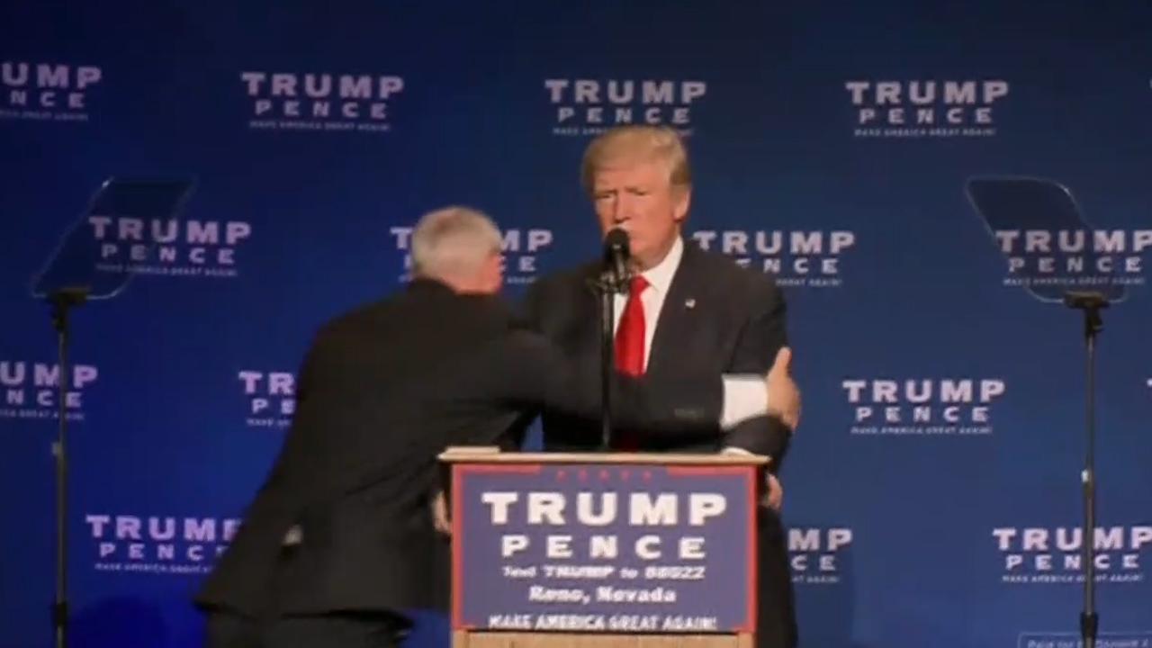 Donald Trump rushed off stage by Secret Service - POLITICO