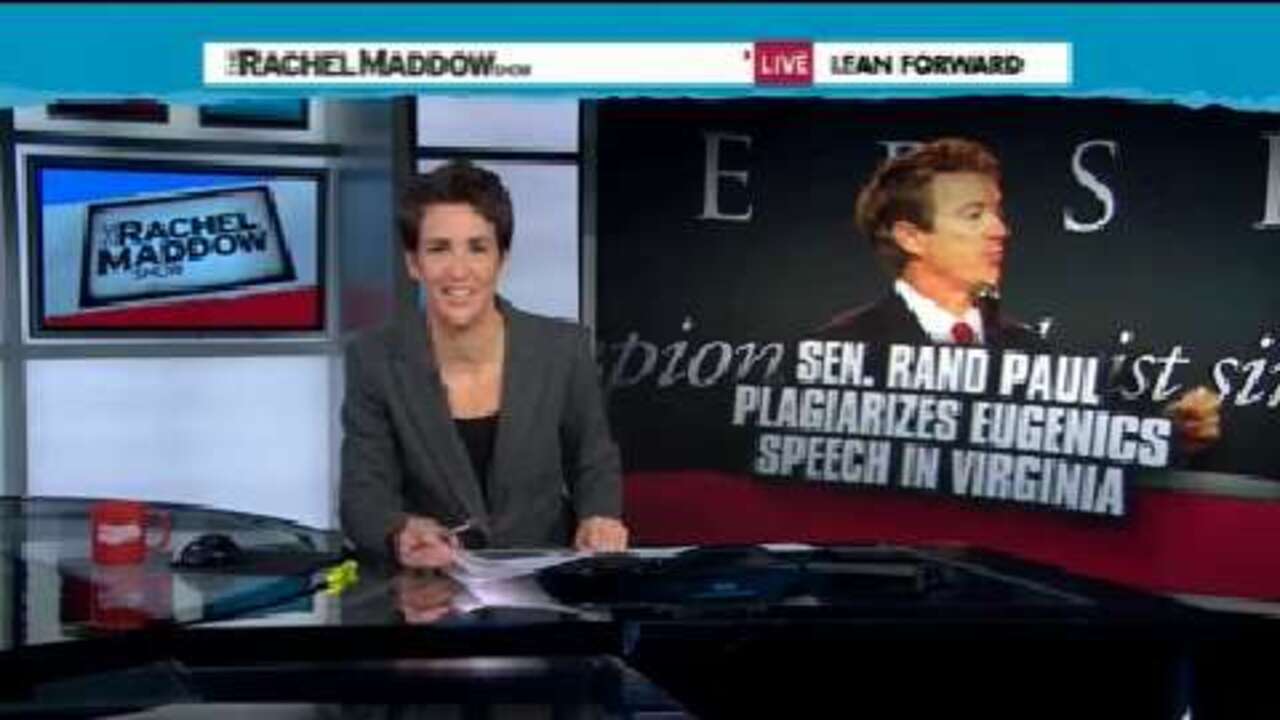 Rachel Maddow: Rand Paul ripped off Wikipedia - POLITICO
