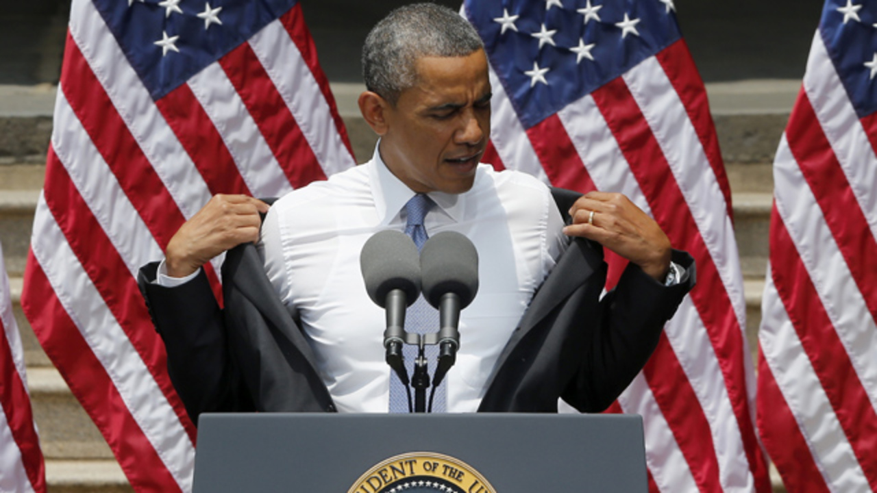 Obama takes off jacket, says 'not that sexy' - POLITICO