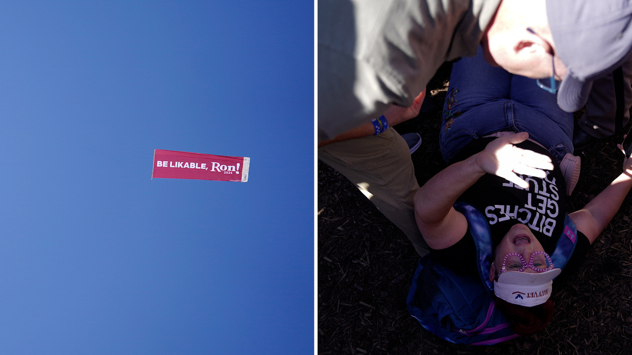 DeSantis gets dogged by protesters at Iowa State Fair - POLITICO