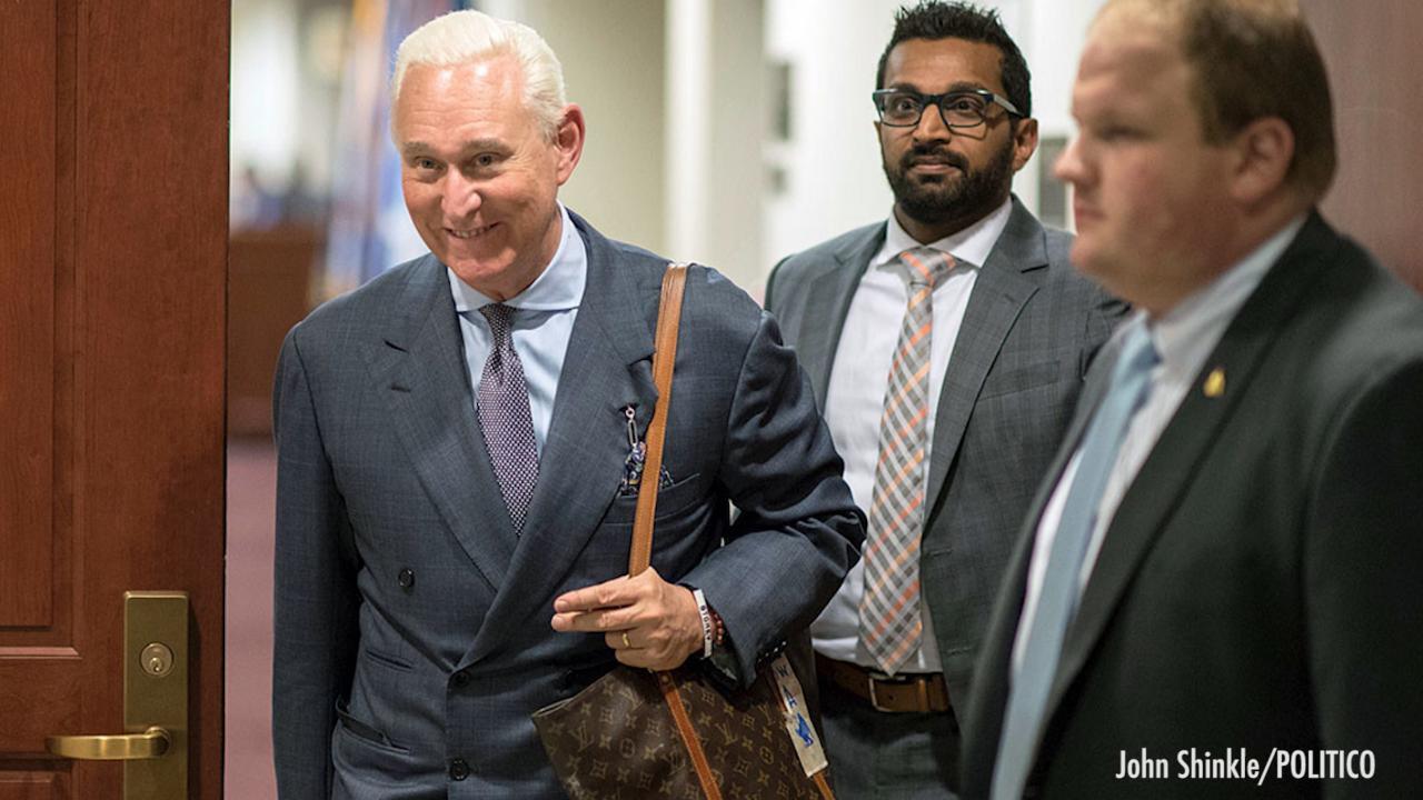 Roger Stone arrives to testify in the Senate - POLITICO
