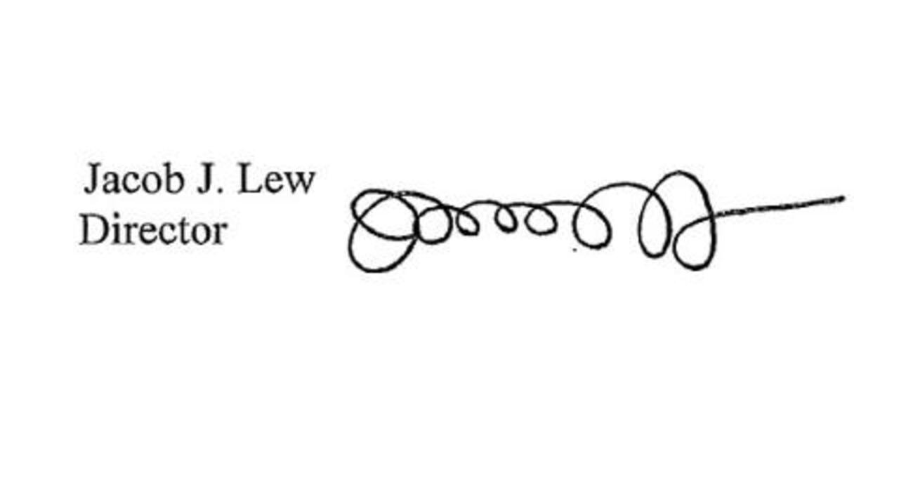 Jack Lew signature analysis (POLITICO LIVE) - POLITICO