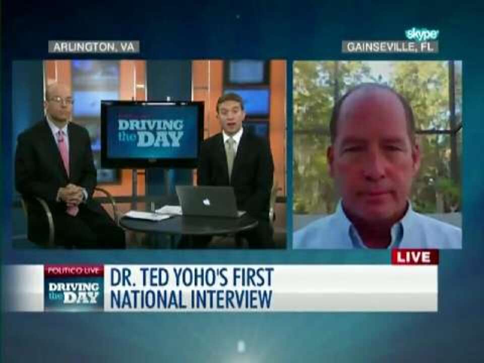 Dr. Ted Yoho on POLITICO LIVE: Driving the Day - POLITICO