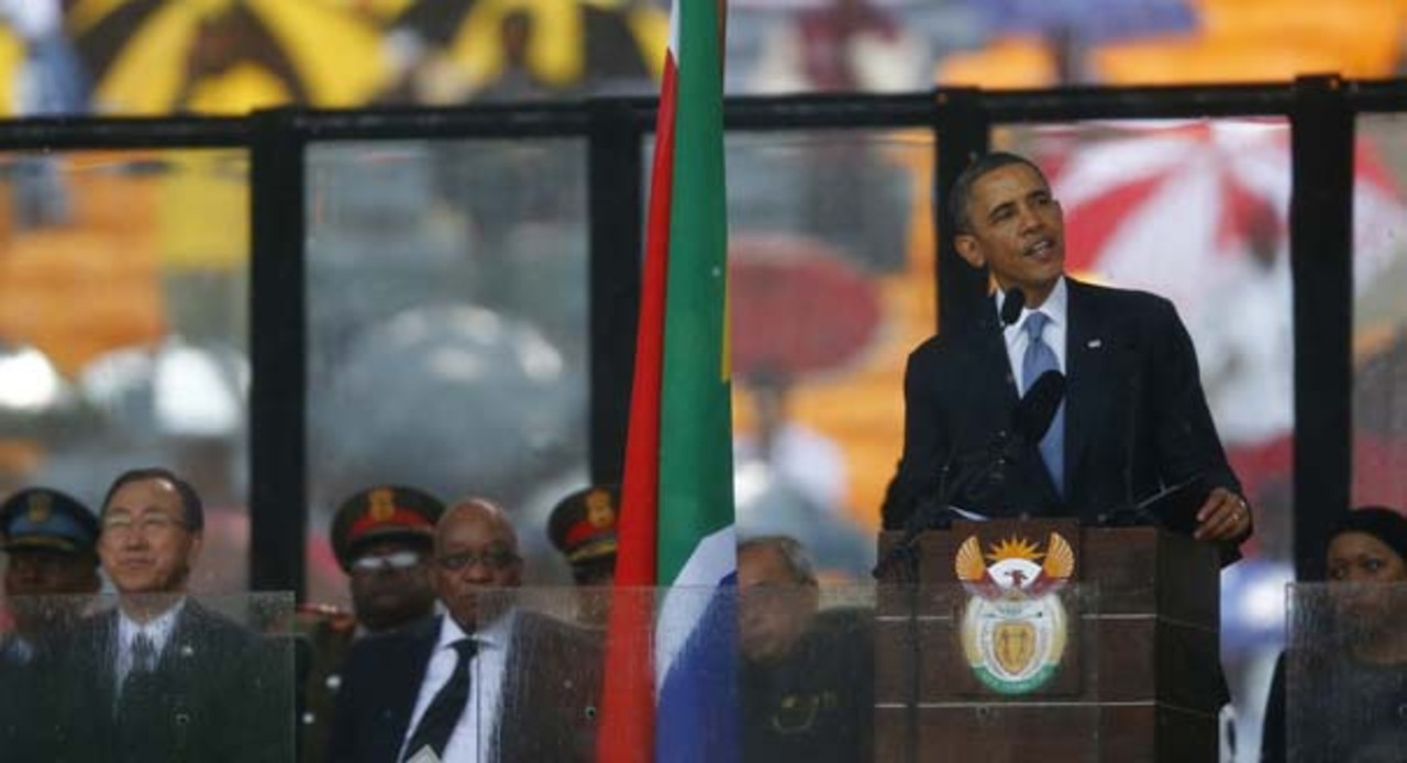 Obama's full speech at Nelson Mandela memorial service - POLITICO