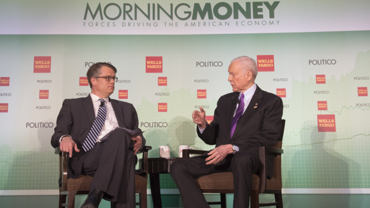 Morning Money with Orrin Hatch and Sandy Levin - POLITICO