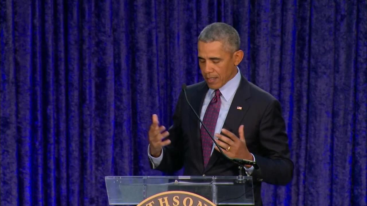 President Barack Obama on negotiating aspects of his portrait with ...