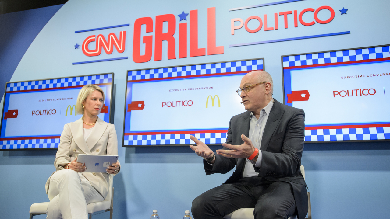 Jon Banner with McDonald's at the DNC - POLITICO