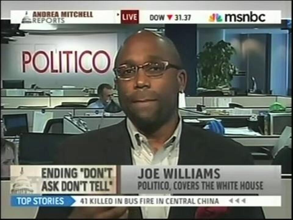 Joe Williams on MSNBC - 7/22/11 - POLITICO
