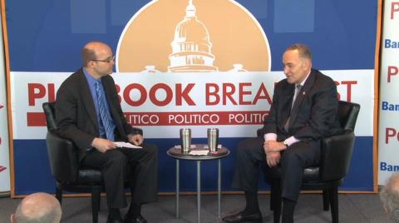Playbook Breakfast with Sen. Charles Schumer - FULL VIDEO - POLITICO