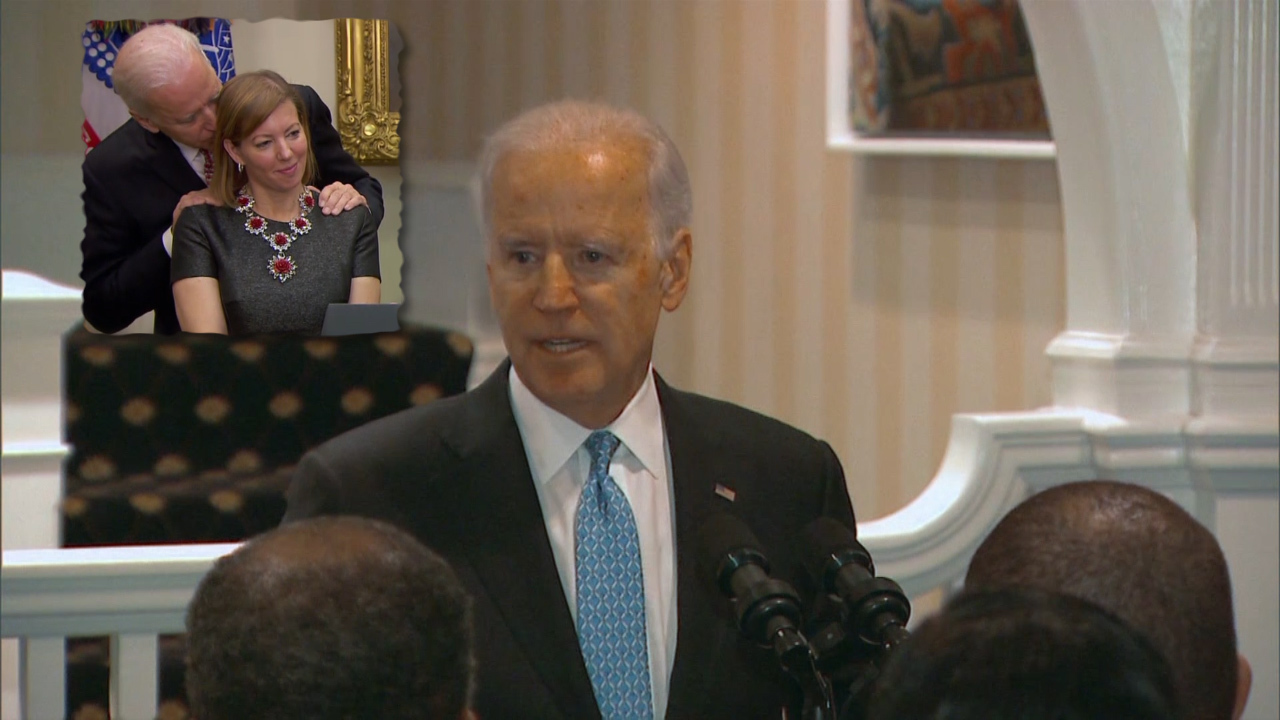 Joe Biden jokes about awkward photo - POLITICO