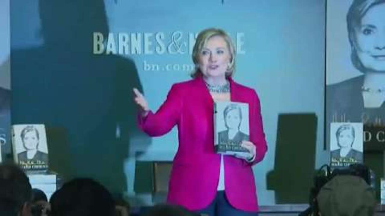 Hillary Clinton speaks to fans, signs books at NYC Barnes & Noble ...