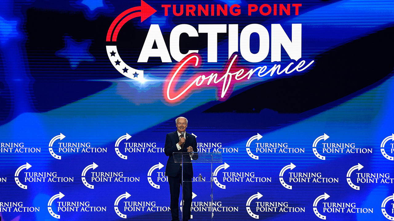 Hutchinson booed at Turning Point conference - POLITICO