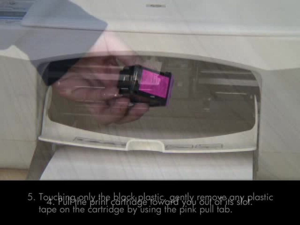Replacing a Cartridge - HP Deskjet F388 All-in-One Printer - HP Inc ...