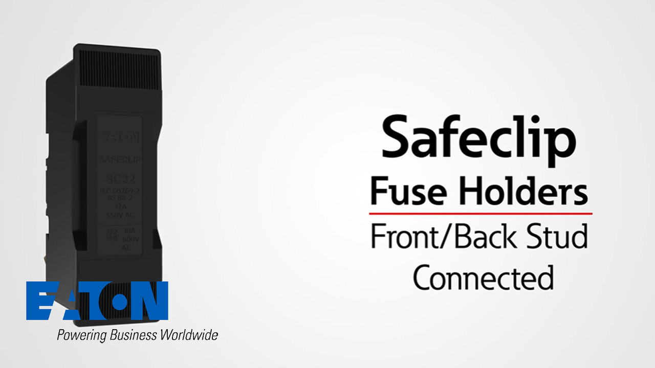Eaton's Bussmann series Safeclip Front/back stud connected fuse holders ...