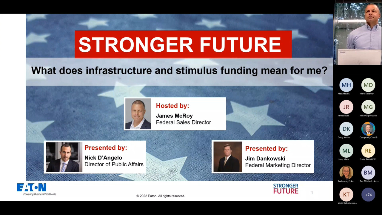 US Government stimulus and infrastructure programs overview - Eaton videos