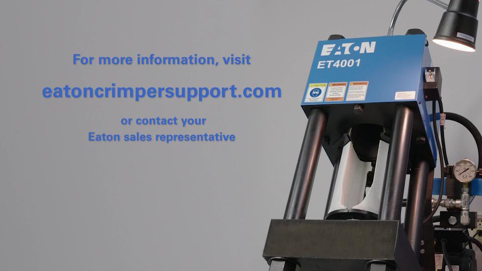 ET4001 Crimp Machine Overview - Eaton videos