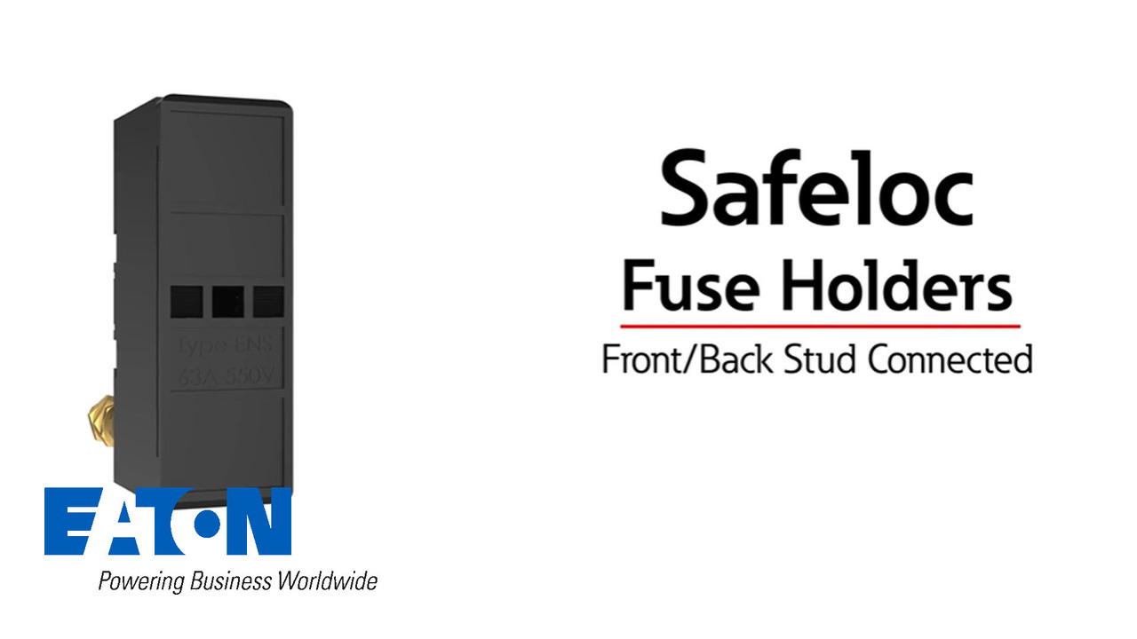 Eaton's Bussmann series Safeloc Front/back stud connected fuse holders ...