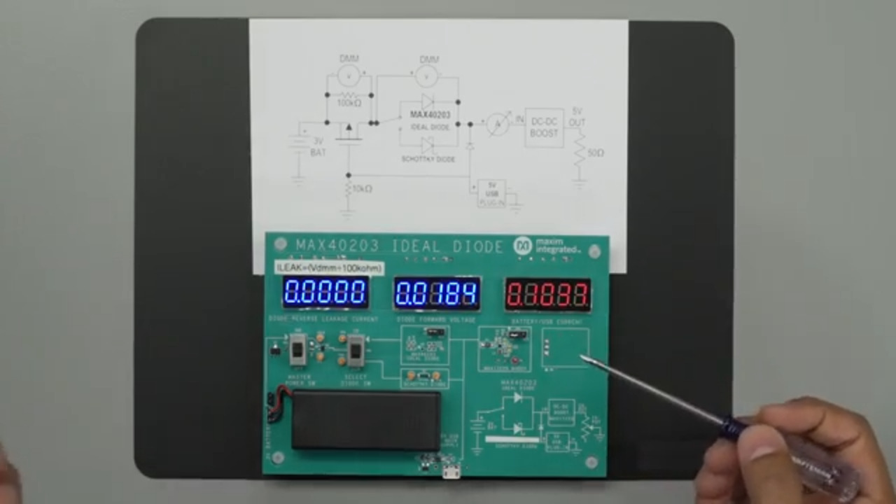 Nanopower Ideal Diode vs. a Schottky Diode | DigiKey