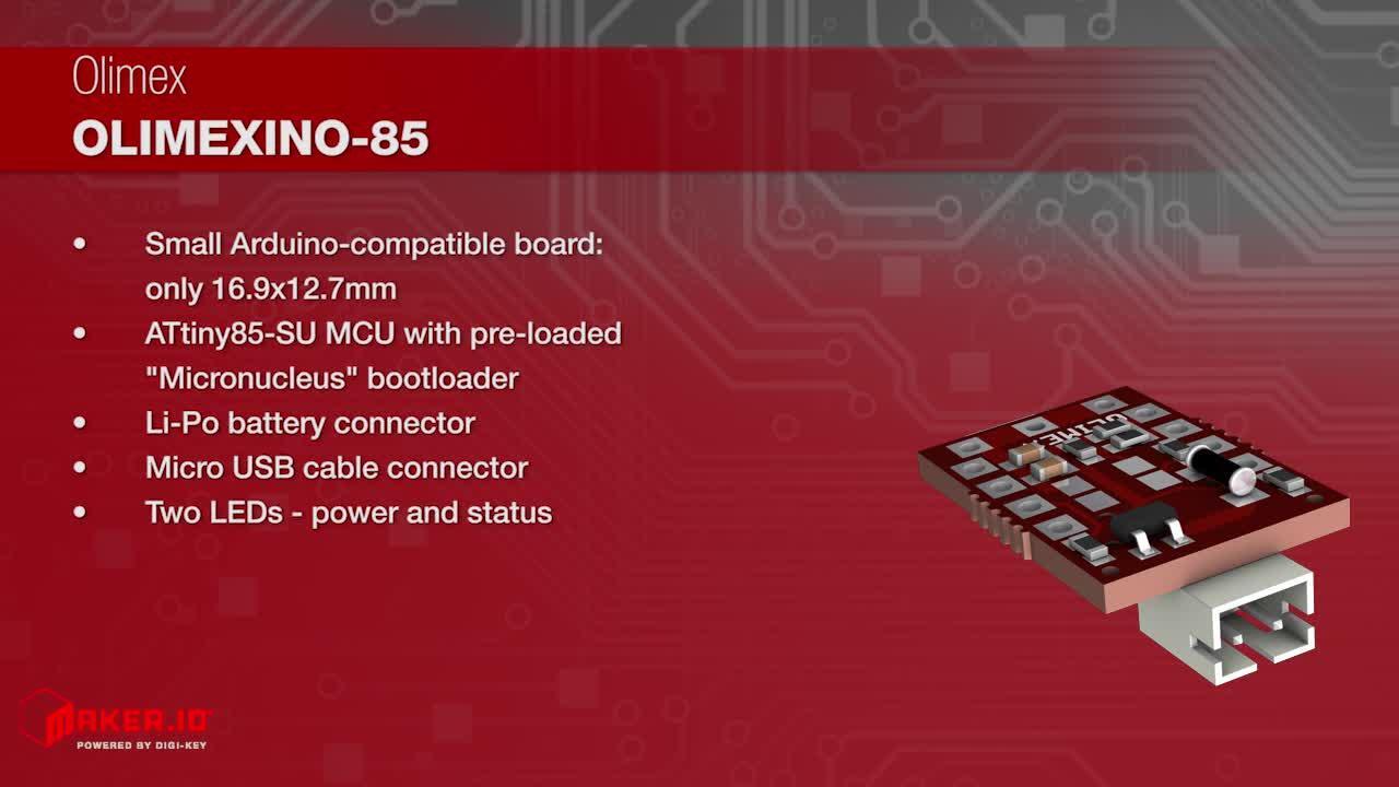 Olimex LTD OLIMEXINO-85S | Maker Minute | DigiKey