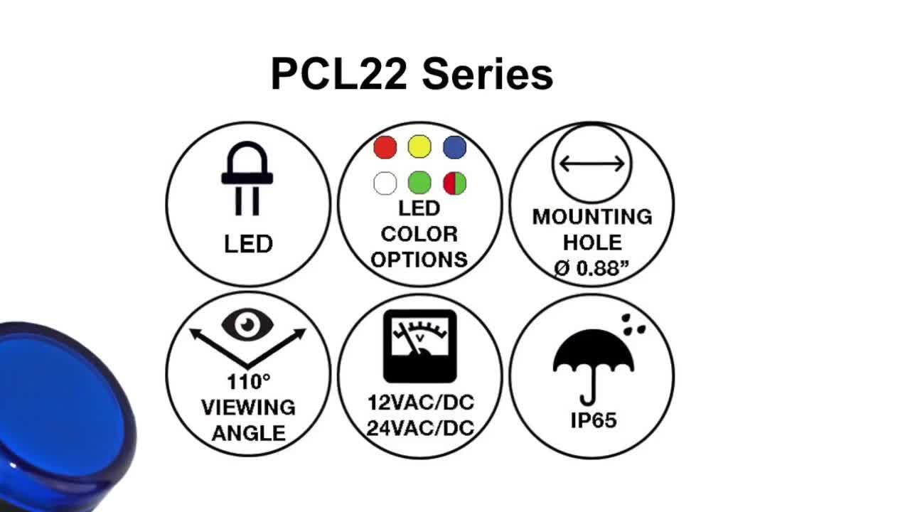 New Product Introduction from VCC: PCL22 Series - LED Pilot Light | DigiKey