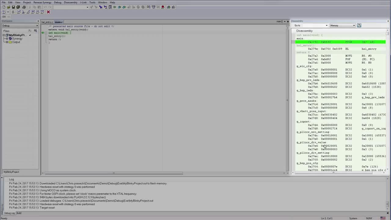 Debugging The Blinky Project Using Iar Embedded Workbench Digikey