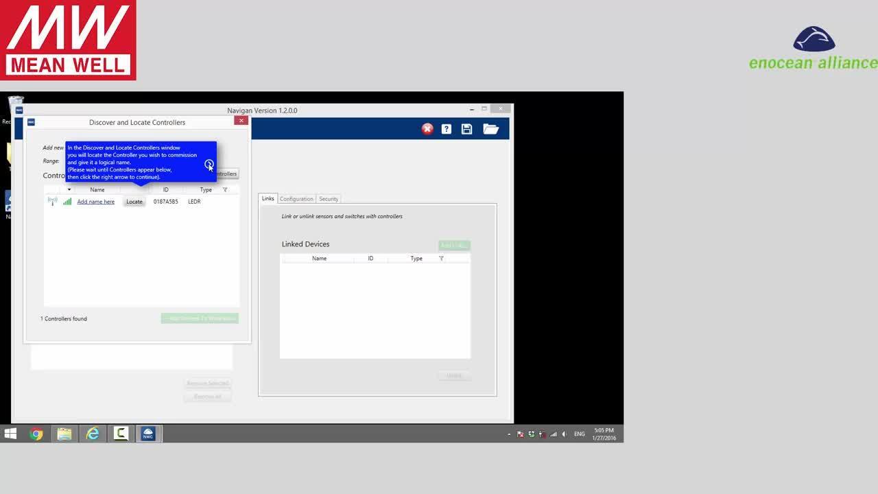 LCM-40EO EnOcean using Navigan software tutorial | DigiKey