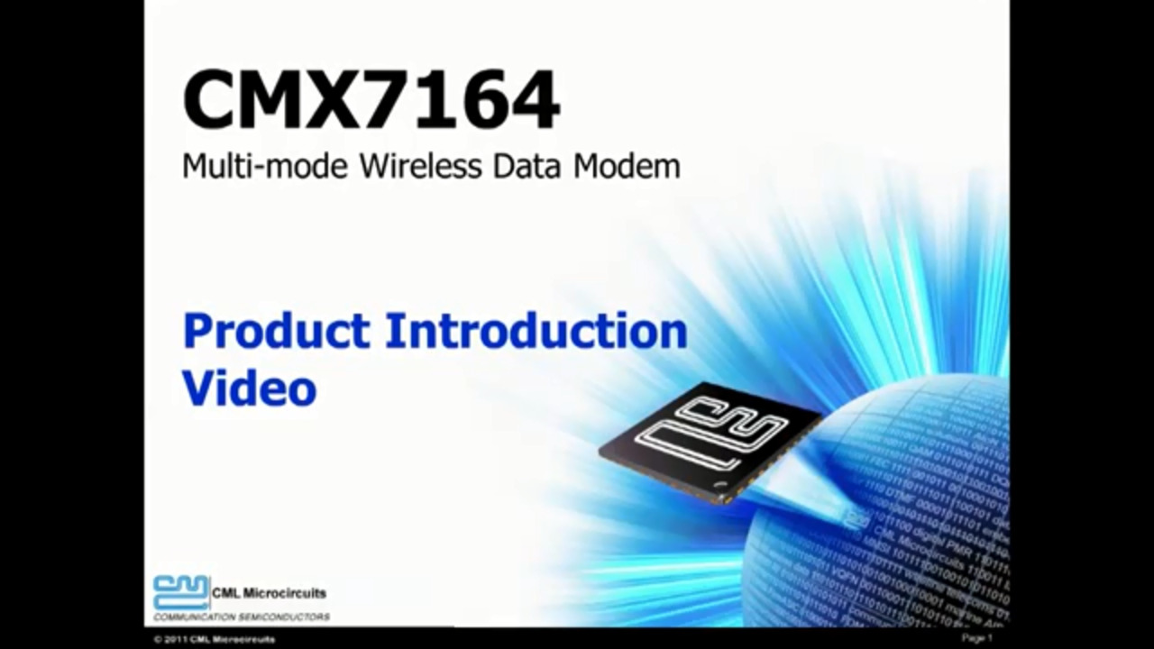 CMX7164 Multi-mode Wireless Data Modem - Product Introduction | DigiKey