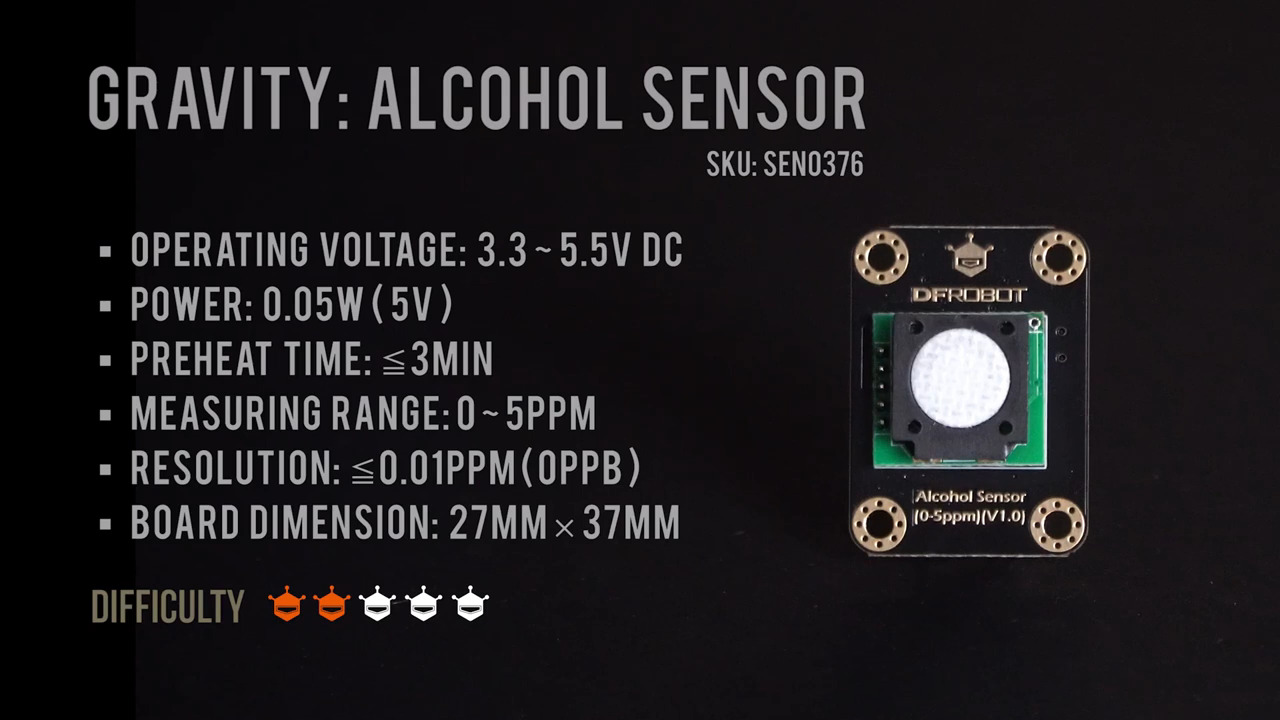 Introducing Alcohol Sensor (0-5ppm) | Gravity | DigiKey