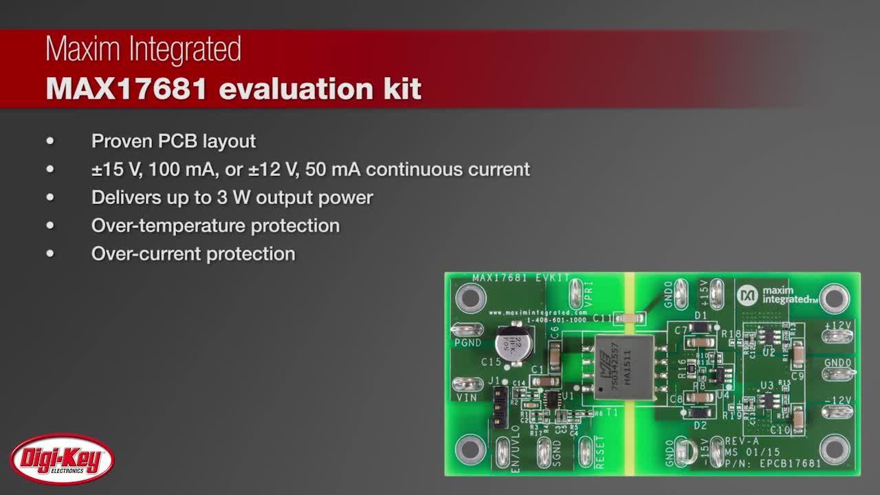 Analog Devices MAX17681 Isolated Buck Evaluation Kits | DigiKey Daily ...