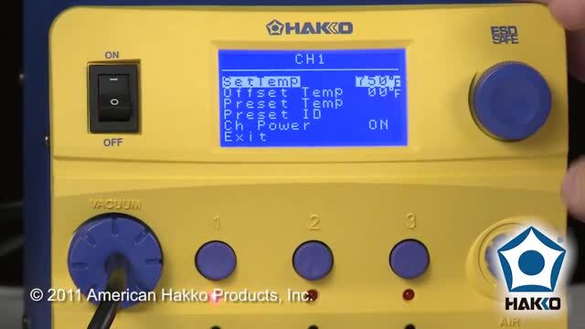 Hakko FM-206 — How To Change the Parameter Settings by American Hakko | DigiKey