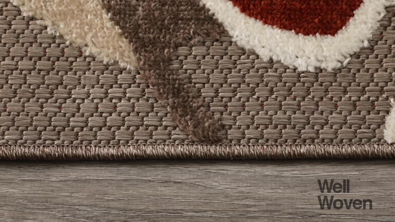 Well Woven Dorado Wilmington Beige Modern Tropical Leaves Hight-Low ...