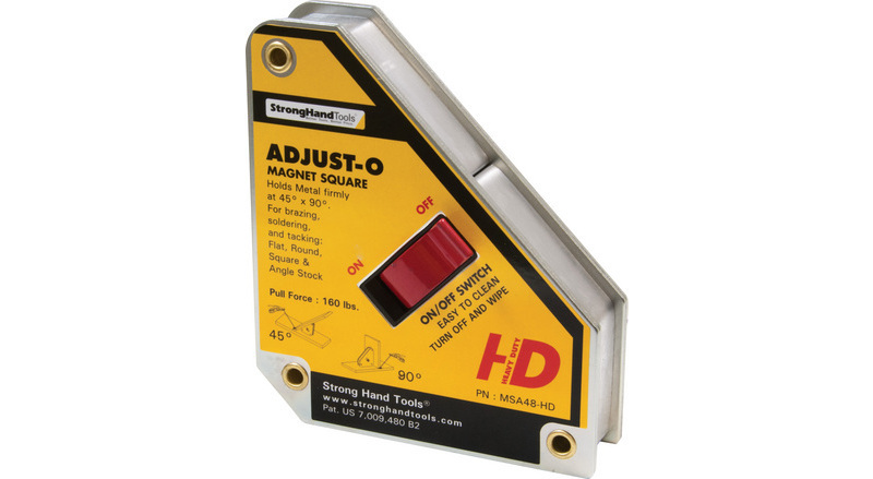 Strong Hand Tools Adjust-O Magnet Square, Heavy-Duty, 160Lb. Max Pull ...