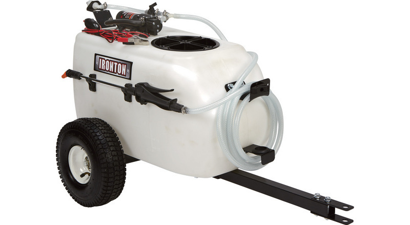 Ironton Tow-Behind Trailer Broadcast and Spot Sprayer, 13 Gallons, 1 ...