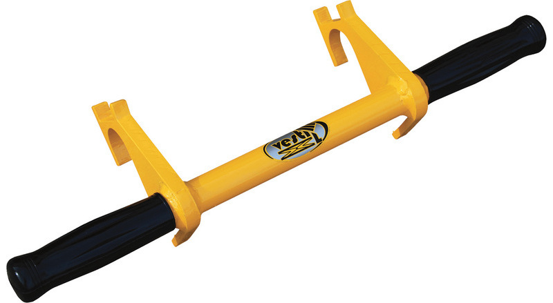 Vestil Ergonomic Drum Handle - 18in. Length, Yellow Powder-Coated Steel ...