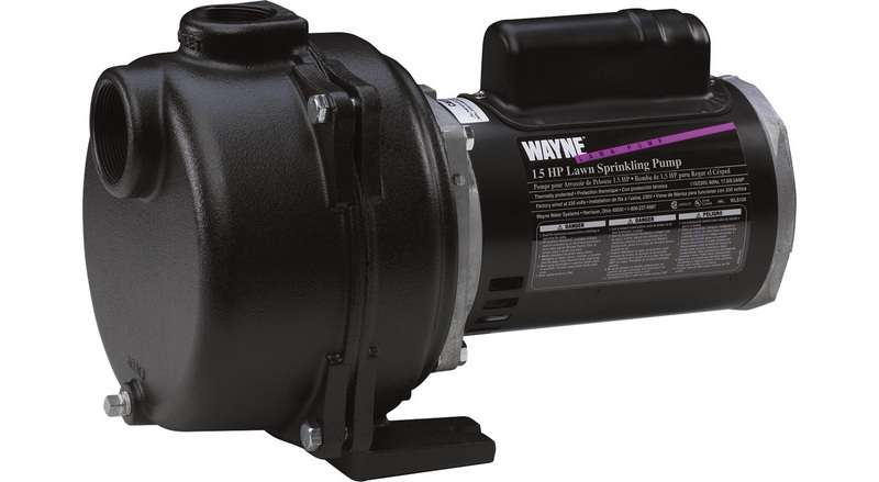 Wayne Self-Priming Centrifugal Cast Iron Lawn Sprinkler Water Pump ...