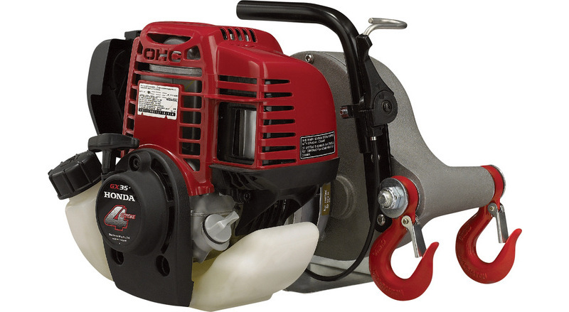 Portable Winch Gas-Powered Capstan Winch, 1550-Lb. Pulling Capacity, 1. ...