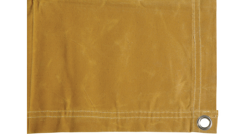 Dize Heavy-Duty 10-Oz. Treated Cotton Duck Canvas Tarp, Mustard Yellow ...