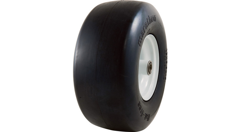 Marathon Tires Flat-Free Lawn Mower Tire, 3/4in. Bore, 13 x 6.50-6in ...