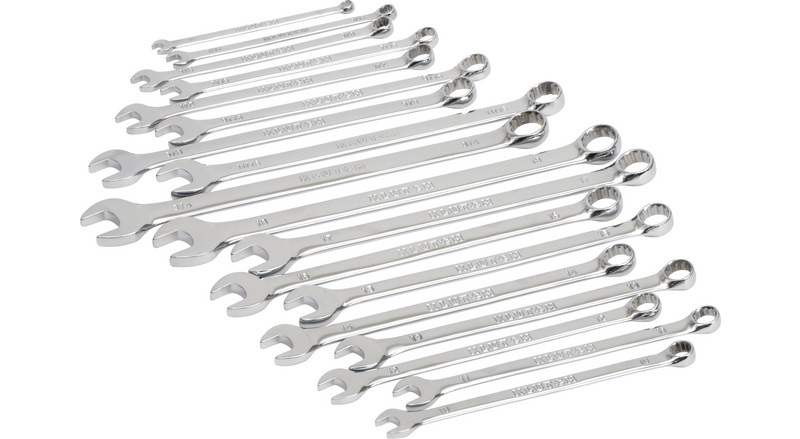 Klutch SAE/Metric Extra-Long Combination Wrench Set, 18-Pcs. | Northern ...